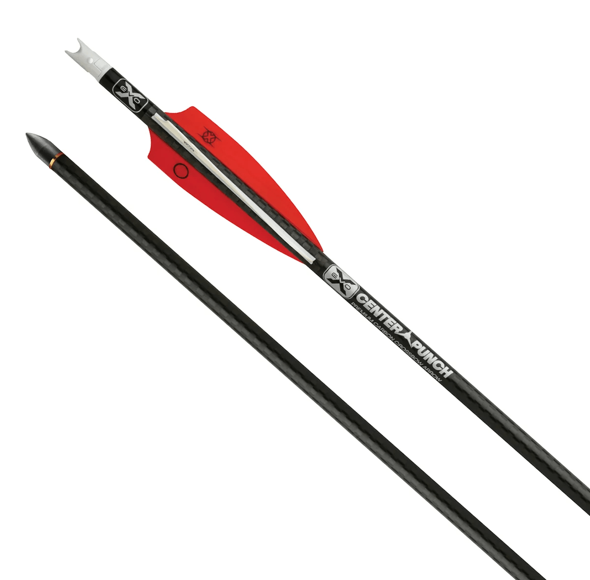 TenPoint Evo-X CenterPunch Carbon Arrows, 20", w/Alpha-Nocks.001 6pk white