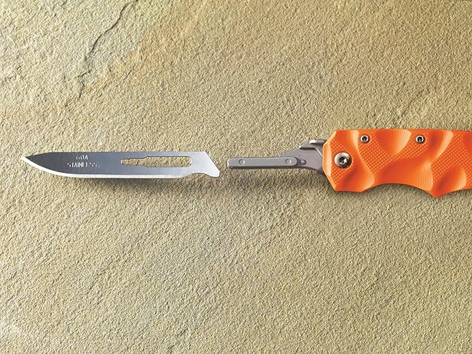 Havalon® Piranta Stag Blaze Orange Knife | Laurel Optics